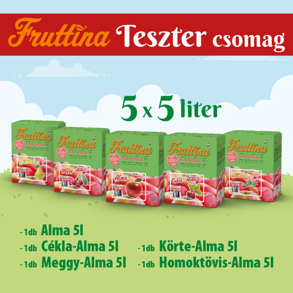 Fruttina TESZTER Csomag 5*5liter - Fruttina